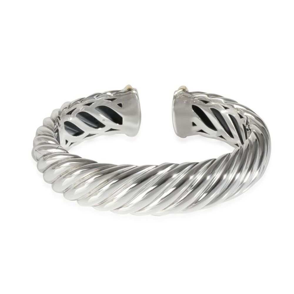 David Yurman Sculpted Cable Cuff In 18k Yellow Gold/S… - Gem